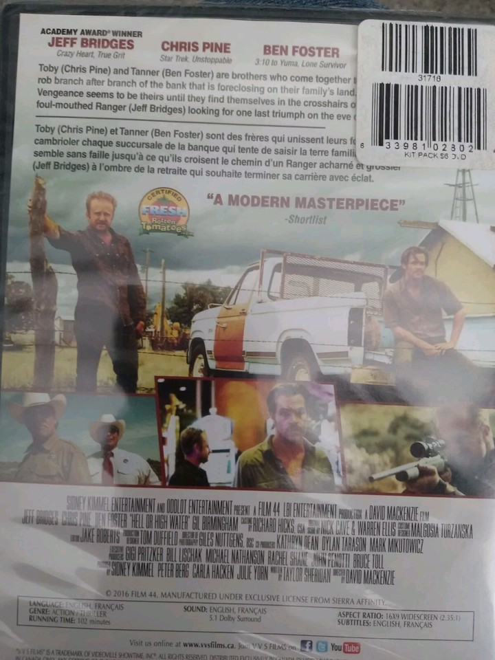 Hell or High Water * new dvd * free shipping. | eBay