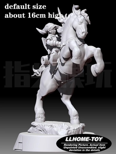 Game HOT Link Riding the Horse Epona Battle Resin 3D Print GK Kit ...