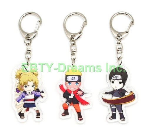 Set of 3 Naruto Anime Acrylic Keychain Sai, Temari | eBay