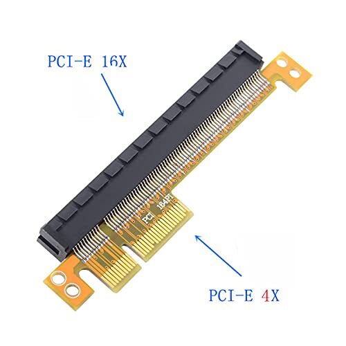 CY PCI-E Express 4X to 16x Riser Card Extender Converter Male to Female ...