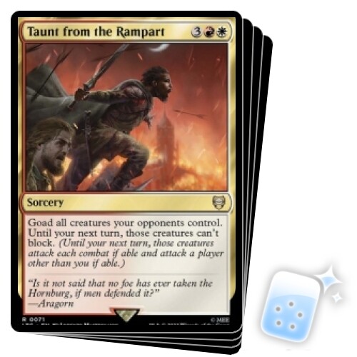 Taunt From The Rampart X4 The Lord Of The Rings: Tales Of Middle-earth ...