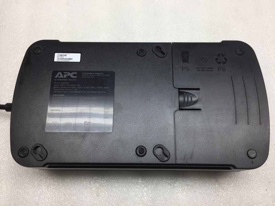 APC Back-UPS ES 750 Battery Backup & Surge Protector BE750G TESTED NO ...