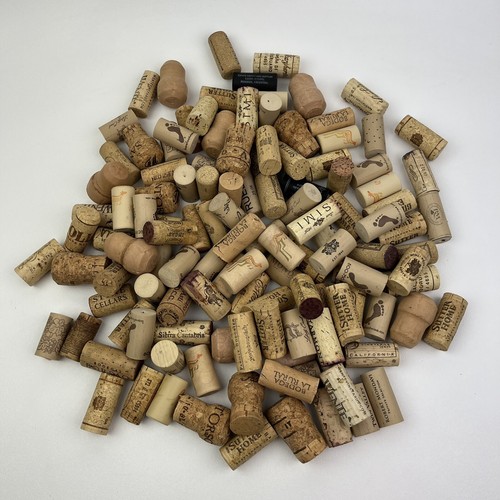 Lot of 120 Natural & Synthetic Used Wine Corks Assorted Brands and ...