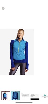 Columbia Windefend 1/2 Zip Titanium Thumbholes Omni-Wick Running Jacket ...