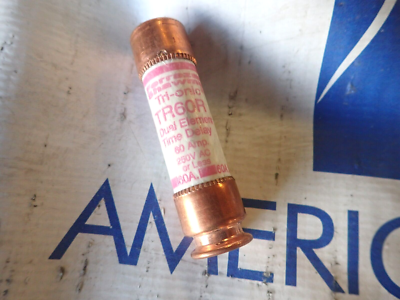 Ferraz Shawmut TR60R 60 Amp 250 Volt Dual Element Time Delay RK5 Fuse ...