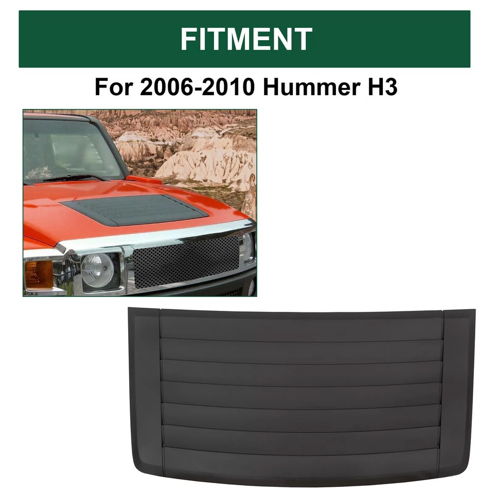 NEW Louver Hood Air Vent Grille Panel For 2006-2010 Hummer H3 20880500 ...
