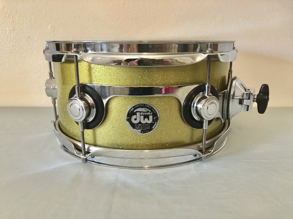 2000 DW Collector’s Series 12x6 Maple Short Stack Tom Lime Sparkle Drum ...