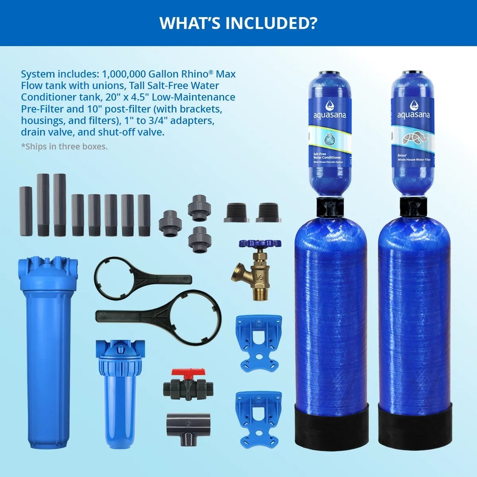 Aquasana EQ-1000 Whole House City Water Filter System EQ1000-AST-PRO ...