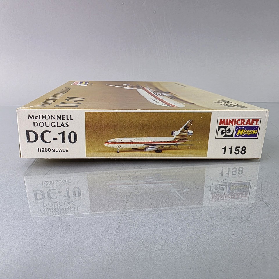 Hasegawa Minicraft 1:200 DC-10 Jetliner Model Kit 1158 McDonnel-Douglas ...