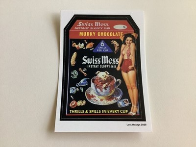 2020 SWISS MISS MESS LOST WACKY PACKAGES PIN UP GIRLS PARODY CARD, RARE ...