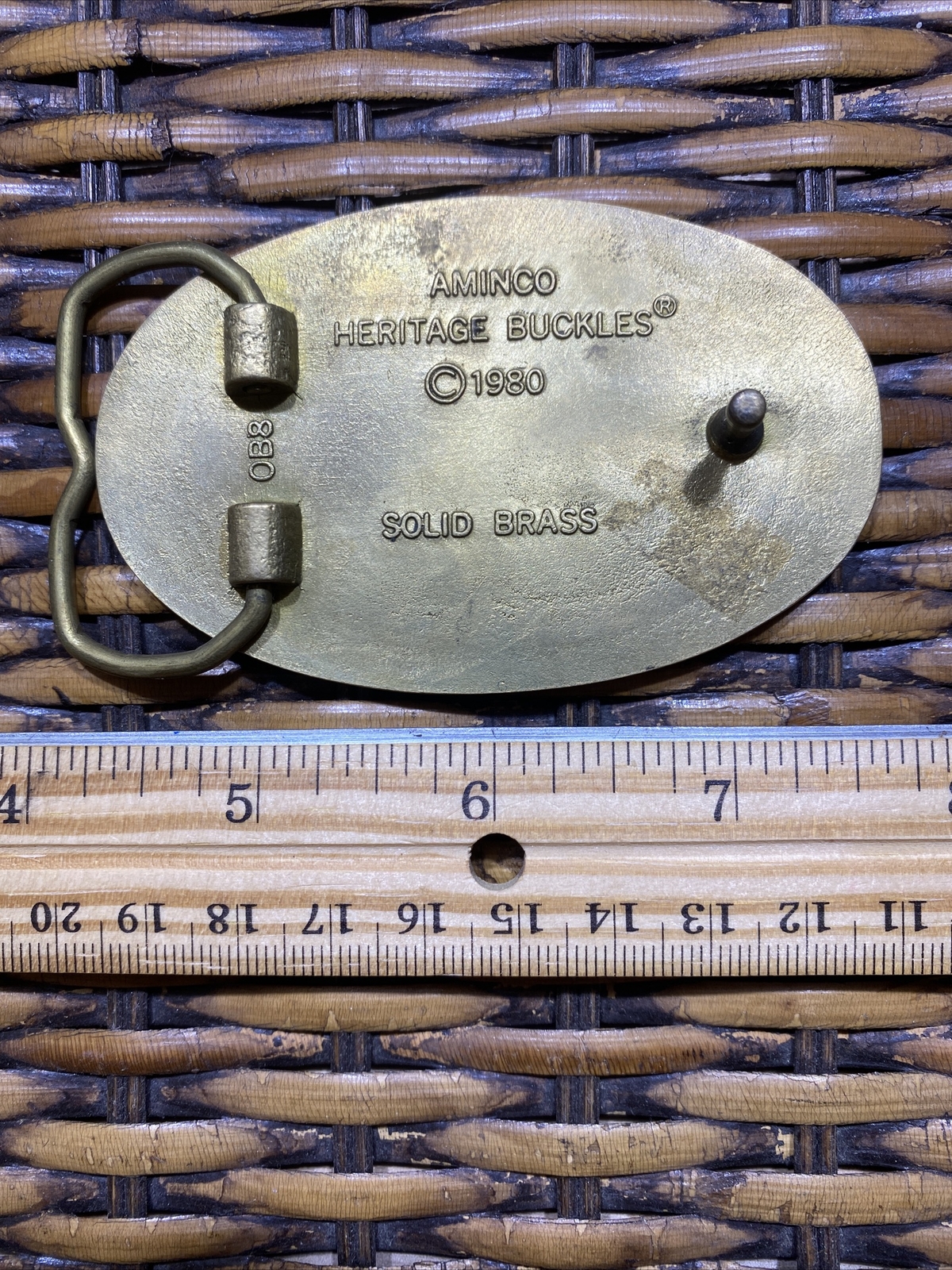 USMC Iwo Jima Belt Buckle by Aminco/Heritage Solid Br… - Gem