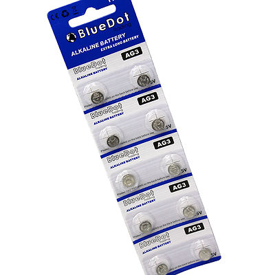 10 pack BlueDot - ( AG3 ) 192 SR41 LR736 LR41 392A CX41 392 BATTERY ...