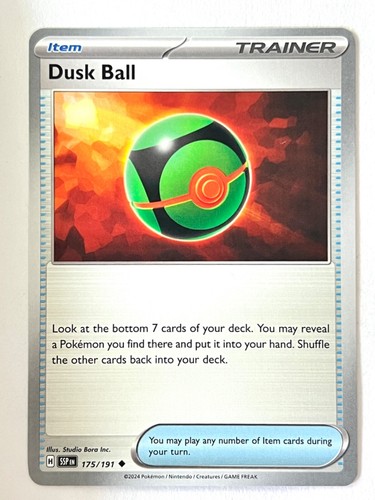 Dusk Ball 175/191 Uncommon Surging Sparks Pokemon TCG - Pack Fresh Near ...