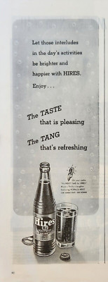 1944 Hires R J Root Beer Vintage Ad the taste the tang | eBay