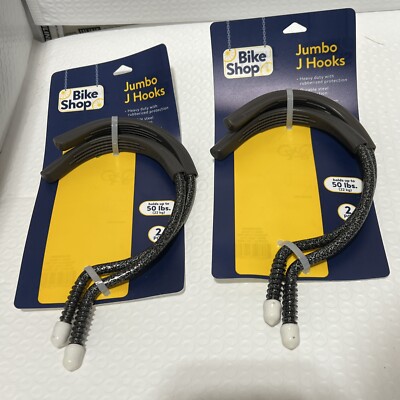 Set Of 2 Delta Cycle Bike Shop 2pk J Hooks With Rubber Coating End ...