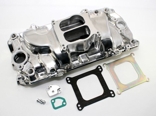 BBC Big Block Chevy 396 Oval Port Polished Aluminum Intake Manifold ...