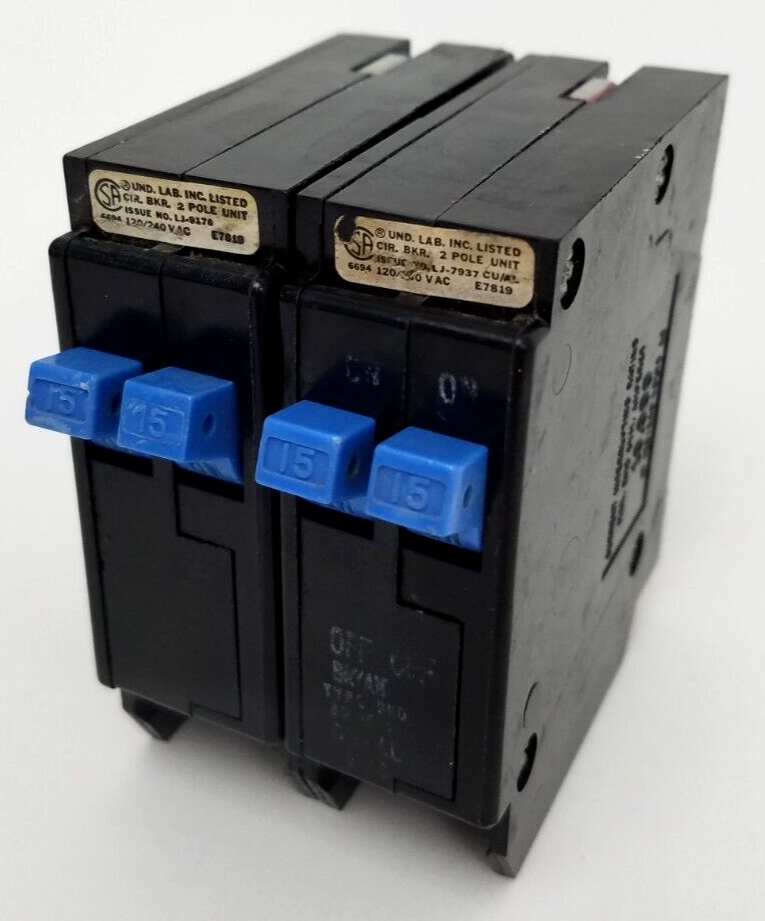 Lot of 2 BD1515 Bryant 15 Amp Circuit Breaker *NEXT DAY OPTION* | eBay