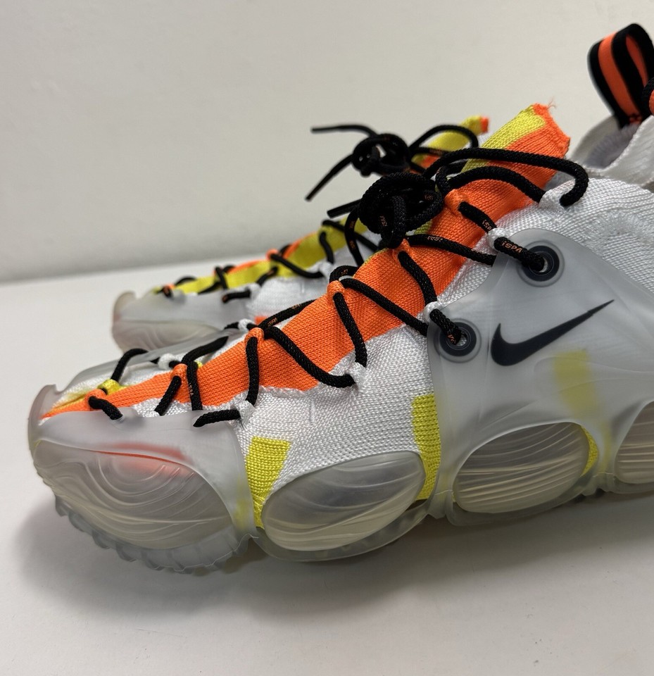 Nike ISPA Link Axis Flyknit Sz 3XS (Mens 6-7) White Orange Black FZ3507 ...