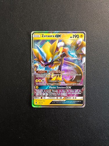 Carte pokemon Zeraora GX 86/214 SL8 Tonnerre Perdue FR | eBay