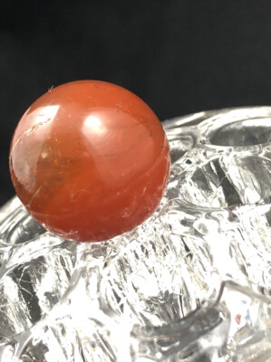 AKRO AGATE (HAND GATHERED) 27/32" RARE MARBLE RED ORANGE BROWN | eBay