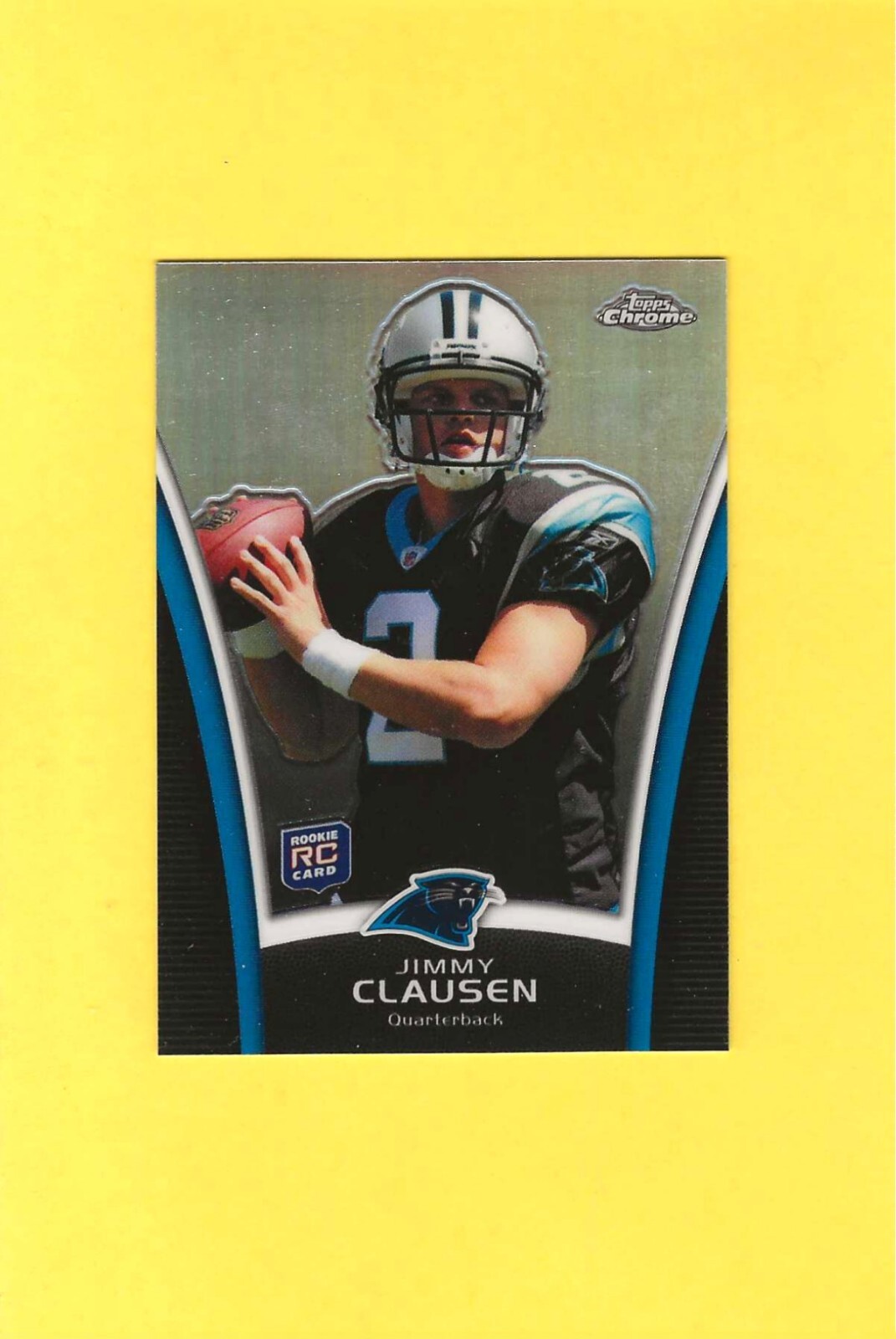 2010 TOPPS CHROME JIMMY CLAUSEN REFRACTOR ROOKIE PANTHERS RC TMB-2 MINT ...