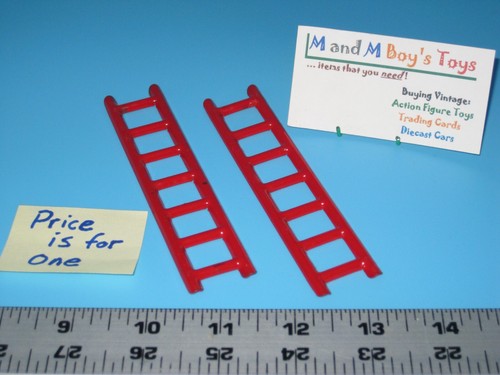 Vtg/Original Tonka 7-RUNG LADDER Red Metal Pressed Steel 4-5/8" long ...
