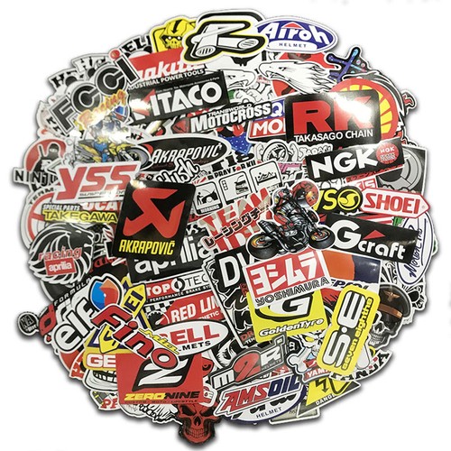 120Pcs Auto Car Parts NHRA Drag Racing Vinyl Graphics Stickers Bomb ...