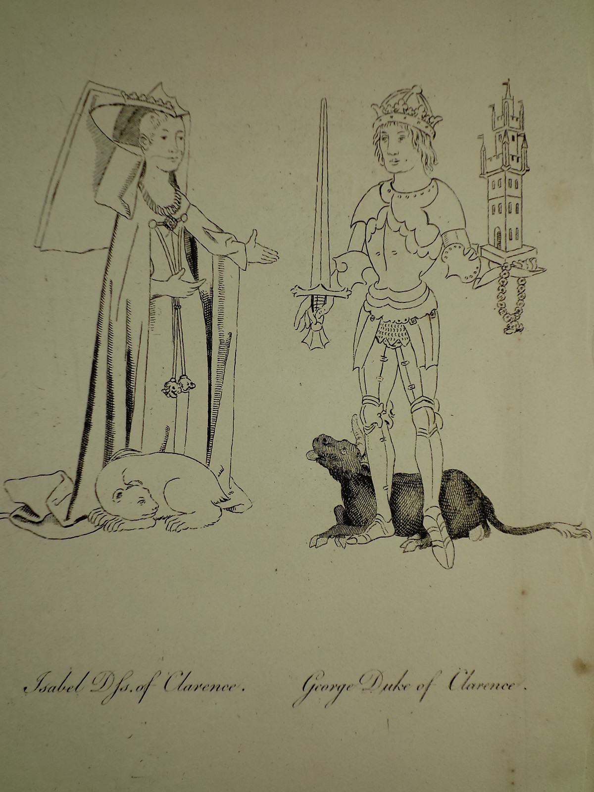 C1750 Groß Antik London Aufdruck ~ Richard Neville Duke Von Warwick ...
