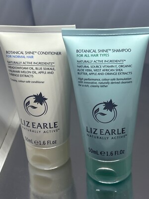 Liz Earle partners in shine set shampoo & conditioner normal hair 50ml ...