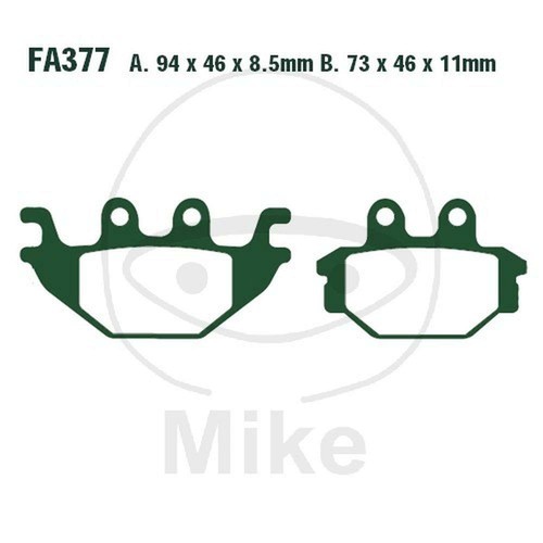 Pair Pads EBC FA377 732.31.57 for Kymco 250 MXU 2005-2017 | eBay