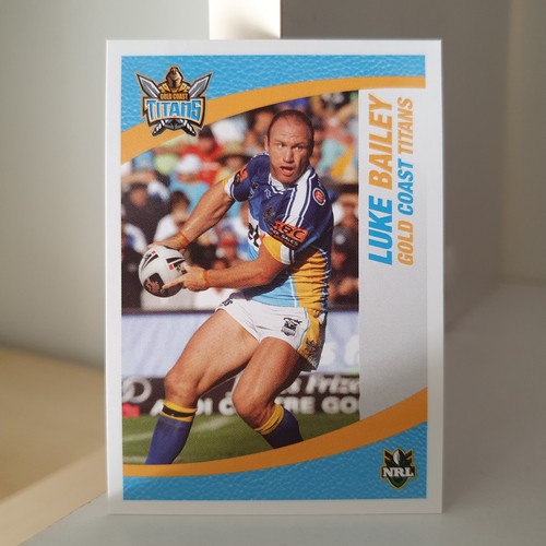 Luke Bailey 2008 Rugby League NRL Gold Coast Titans Trading Card #181 ...