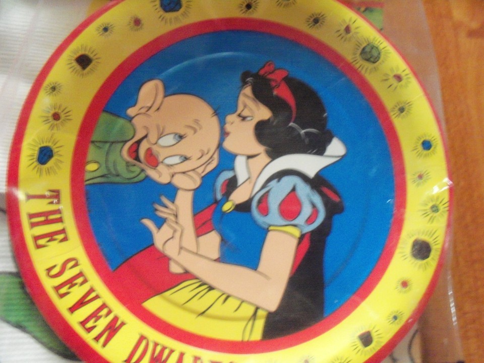 Party Pack for 8 Snow White Goofy or Pebble Vintage Beach Rare NOT a ...