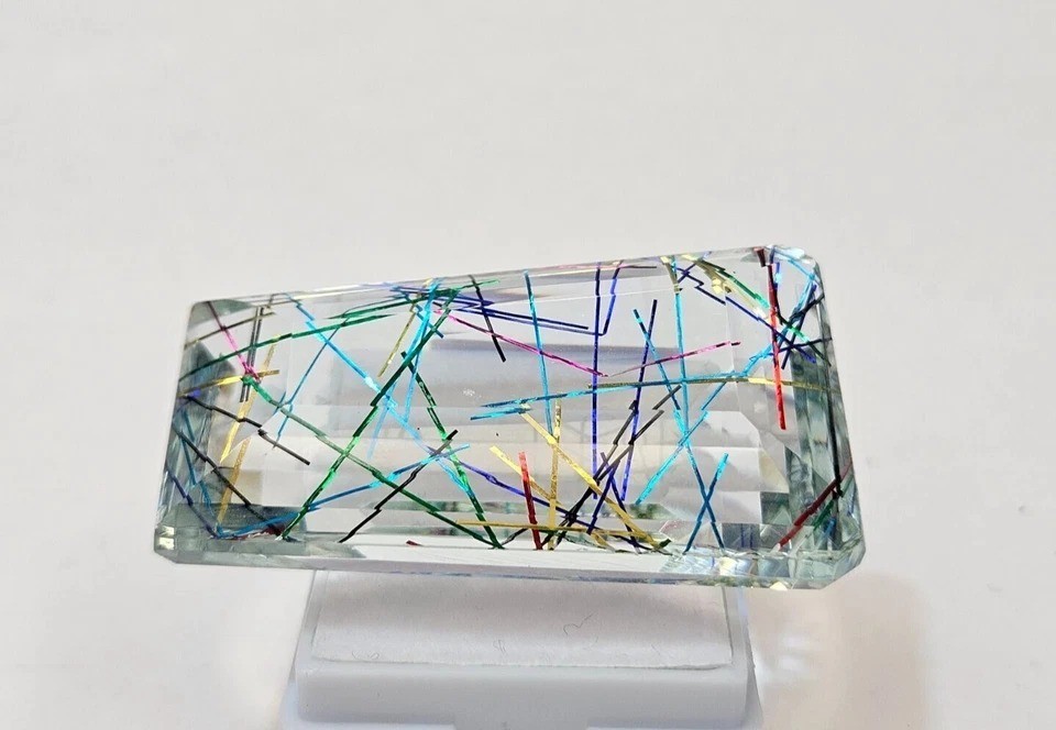 Natural Rutilated Quartz Fancy Cut 125-126 Ct Loose Certified Gemstone ...