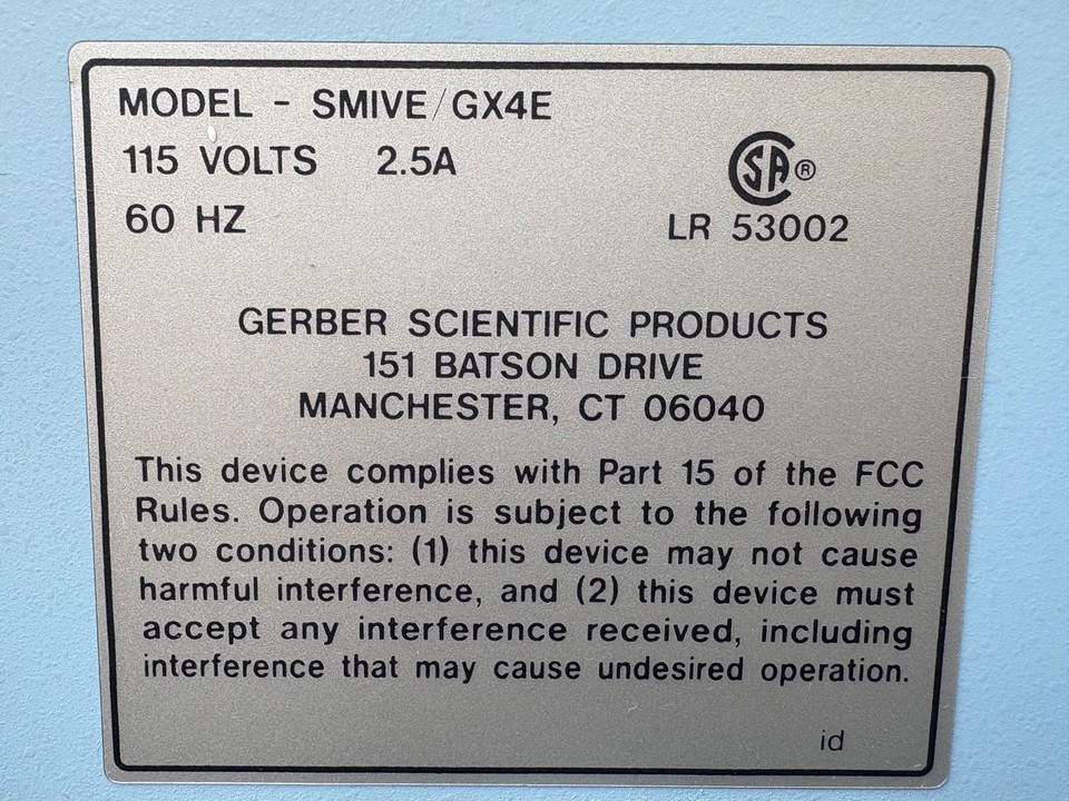 Vintage Gerber Scientific Products Signmaker IVE Vinyl Cutting Machine ...