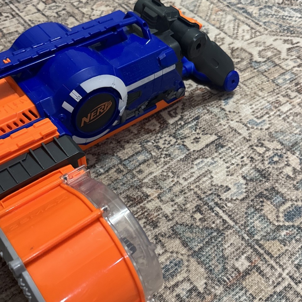 Nerf Strike Elite Rhino Fire blaster gun with 2 Drums - No Tripod ...