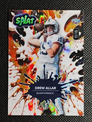 Drew Allar 2025 Wild Card Splat 11/15 Oil Spill Pre Rookie Card Penn ...