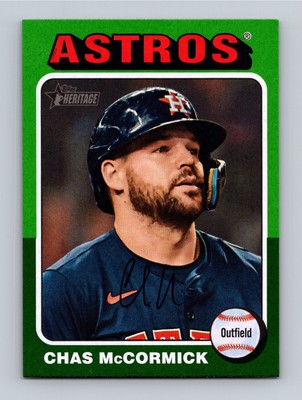 Chas McCormick 2024 Topps Heritage #541 Green Border HIGH NUMBER GEM ...