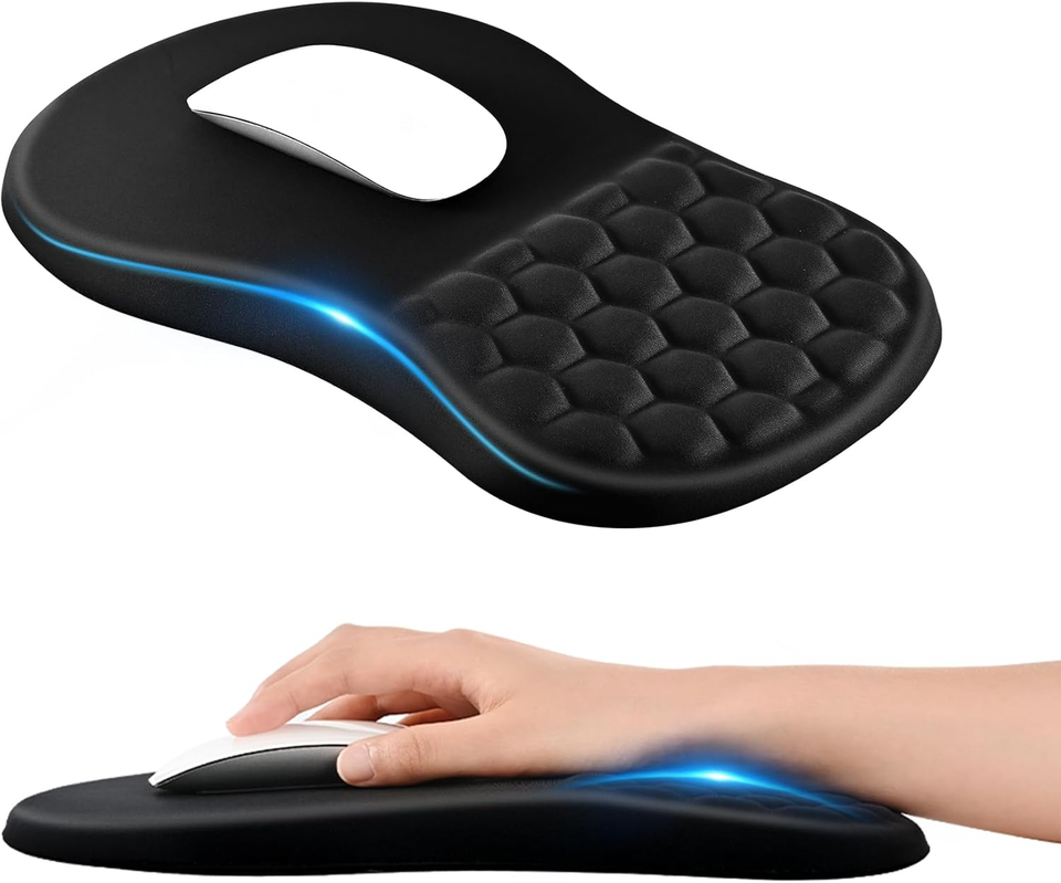 Ergonomic Mouse Pad With Wrist Support & Massage Design – Non-Slip ...