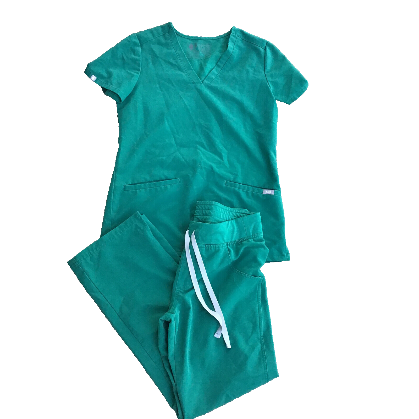 Figs 2 Piece Set Green Casma Top (XXS) & Kade Cargo Pants (XS/Petite ...