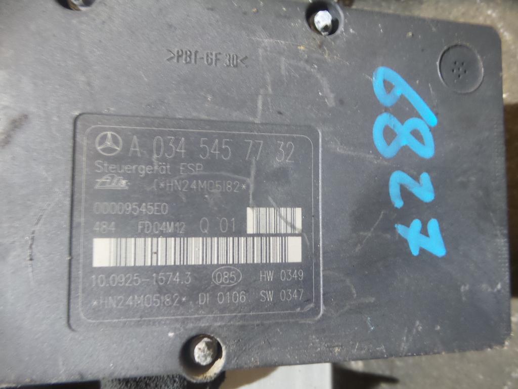 MERCEDES CLK ABS PUMP/MODULATOR C209/A209, ON PLASTIC MODULE P/N ...