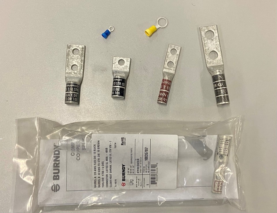 GREAT DEAL! Misc Burndy Copper Compression Connectors & Splices | eBay