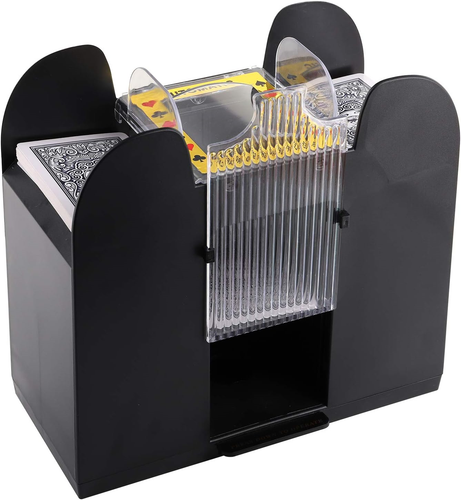 Suwimut Automatic Card Shuffler 1-6 Decks Battery Operated Card Dealer ...