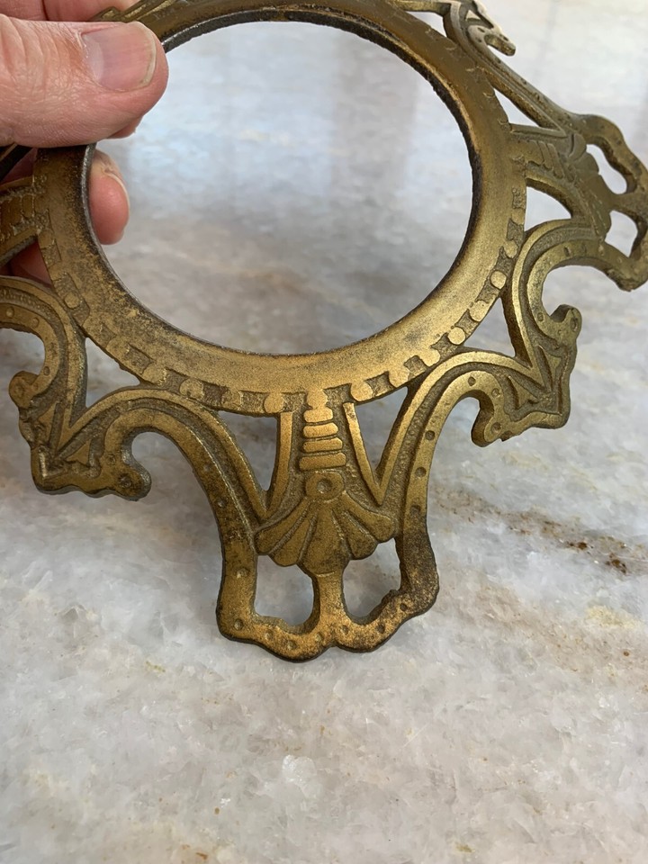 MASSIVE 8", Antique, Crystal Ball w/Ornate Floral, Victorian, Finely ...