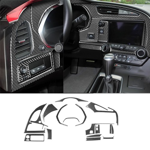 36Pcs Carbon Fiber Interior Full Kit Set Cover Trim For Chevrolet ...