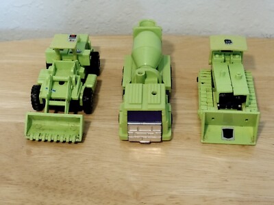 Transformers G1 Constructicons Lot 1984 Hasbro Scraper Bonecrusher ...