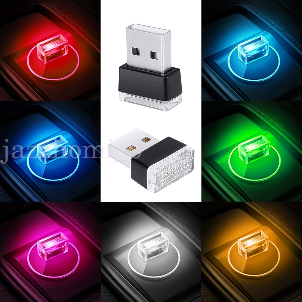 Color Mini USB LED Car Light Interior Mood Neon Nights Atmosphere ...