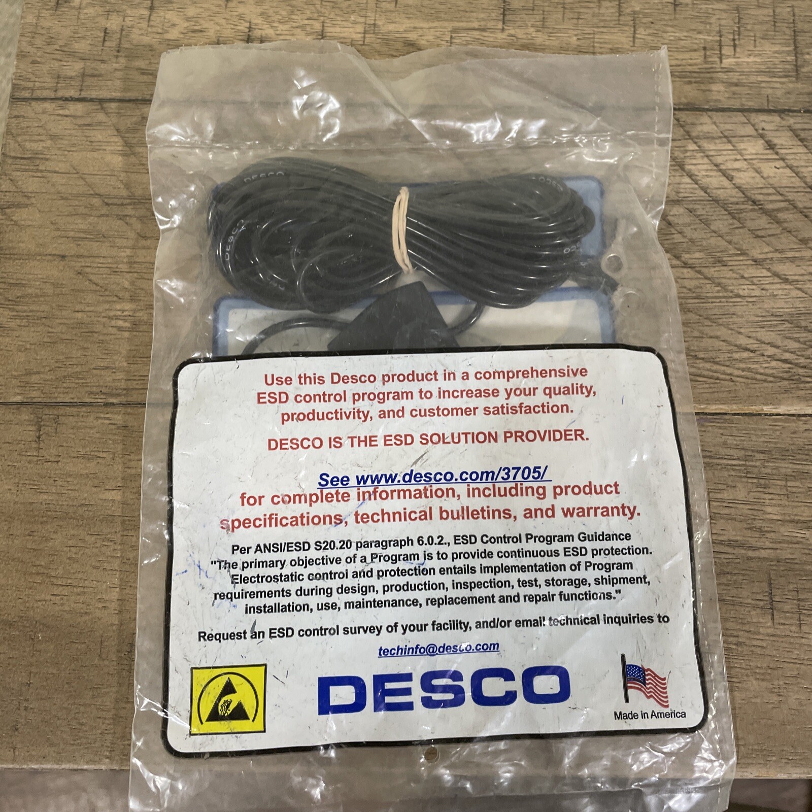 DESCO 09826 CORD KIT COMMON POINT GROUND, 10 MM STD, W/1MEG 15FT NEW | eBay