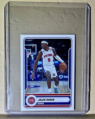 2023-24 Jalen Duren Panini NBA Basketball #183 Sticker Detroit Pistons ...