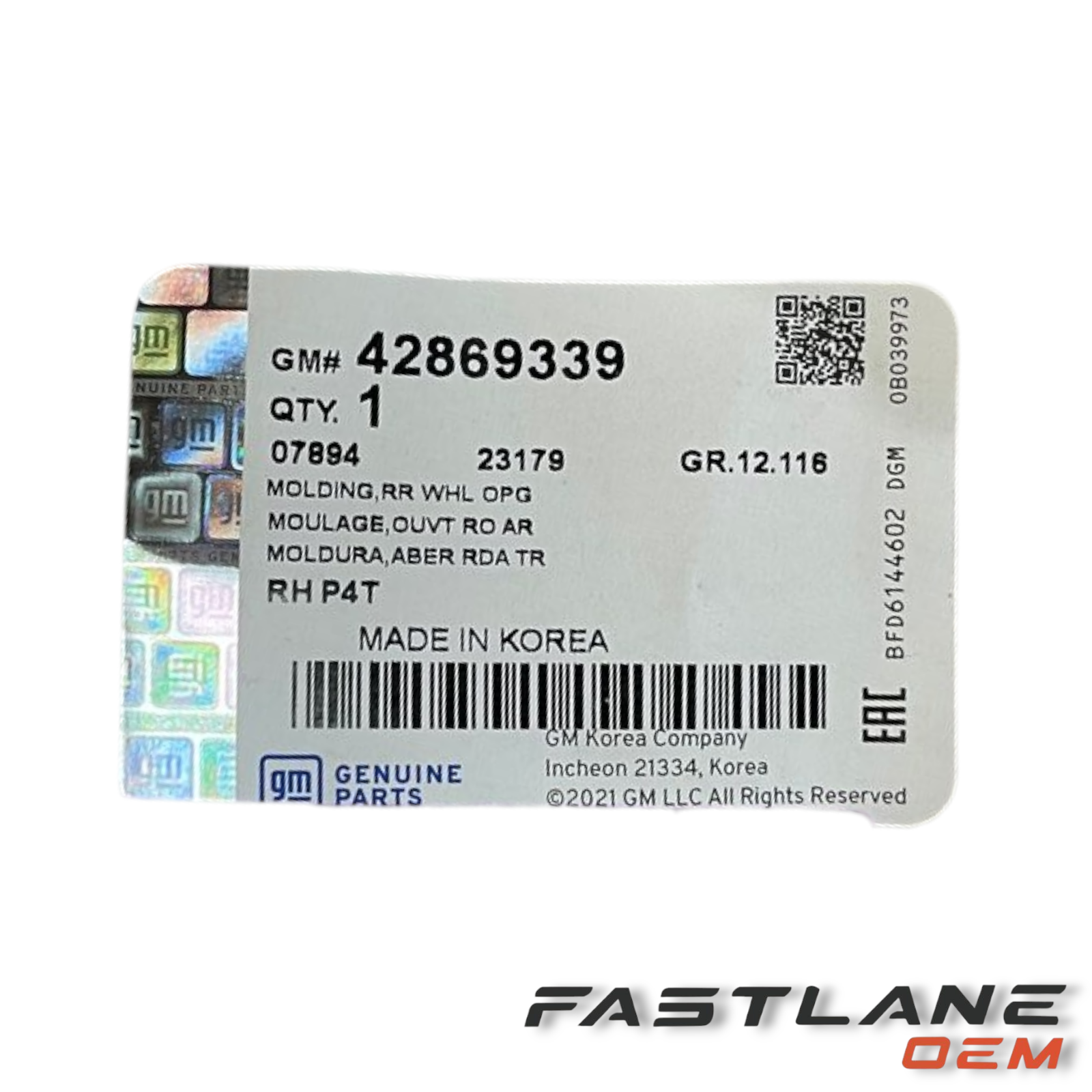 2020-2021 BUICK ENCORE GX RIGHT MOLDING NEW OEM 42869339 | eBay