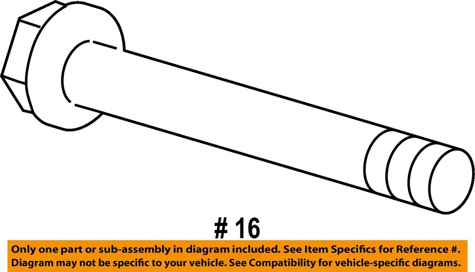 GM OEM 10-24 Impala Suspension Components-Lower Cntrl Arm Bolt 13219184 ...
